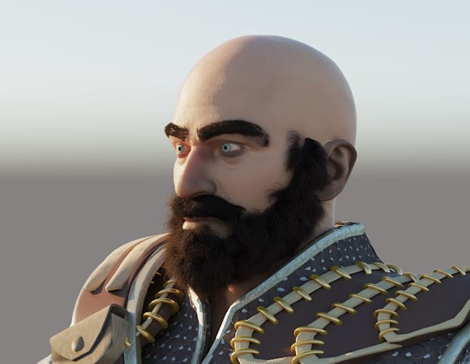 Do 3d character modeling 3d fur grooming 3d art fur simulation 3d ...