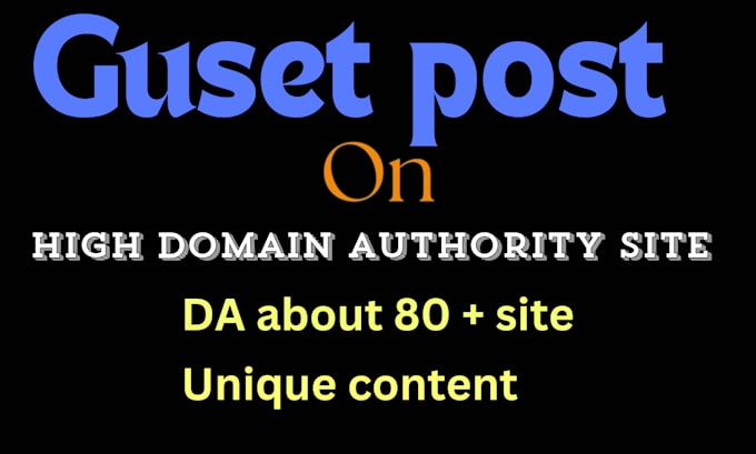 High authority guest post rank your website by Jeayjeaysindh | Fiverr High authority guest post rank your website by Jeayjeaysindh | Fiverr