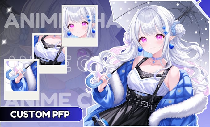 Create a custom anime pfp for vtubers and streamers by Tsukihakutachi ...
