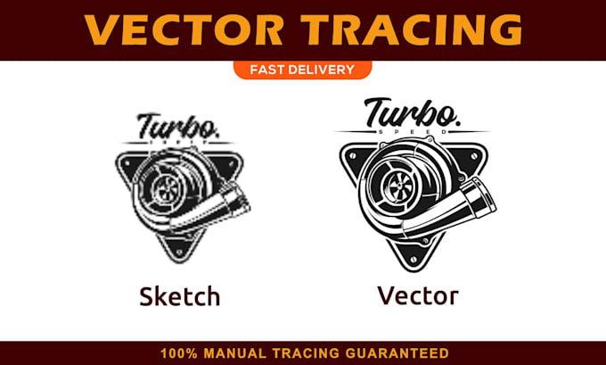 Do vector tracing, raster to vector, redraw logo, image to vector quickly by Twizz_art | Fiverr