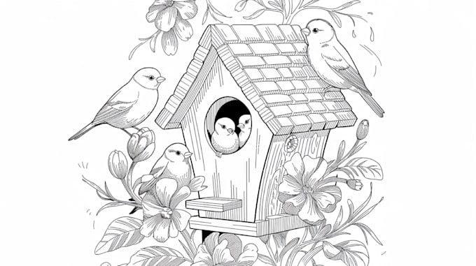 Draw coloring book pages for kids and adults by Ranazain597 | Fiverr