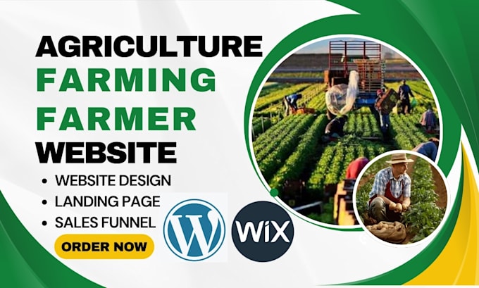 Design agriculture website farming website farmer landing page funnel ...