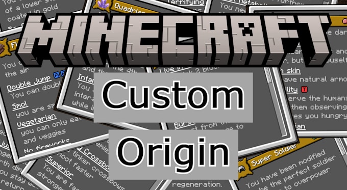 Create a custom origin for minecraft by Warden_3d | Fiverr Create a custom origin for minecraft by Warden_3d | Fiverr
