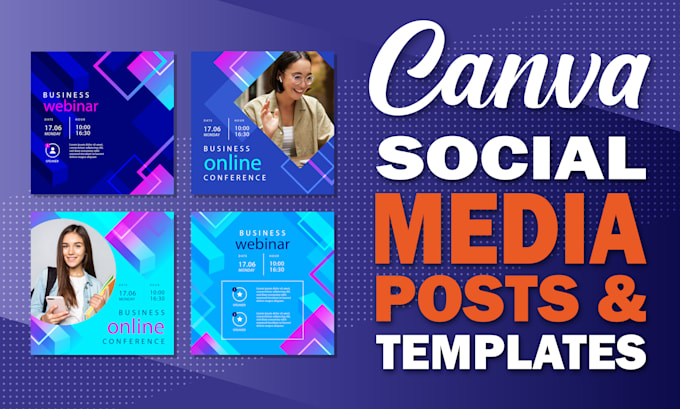 Diseño plantillas para tus redes sociales en canva by Lehanderlyn_22 | Fiverr