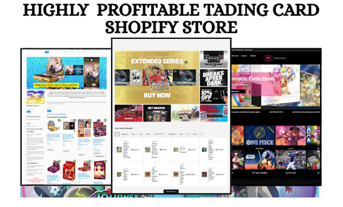 Design trading card shopify gaming sport card store pokemon trading ...