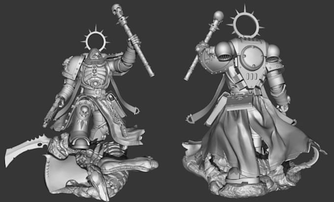 Sculpt 3d warhammer miniature painting tabletop miniature for 3d ...