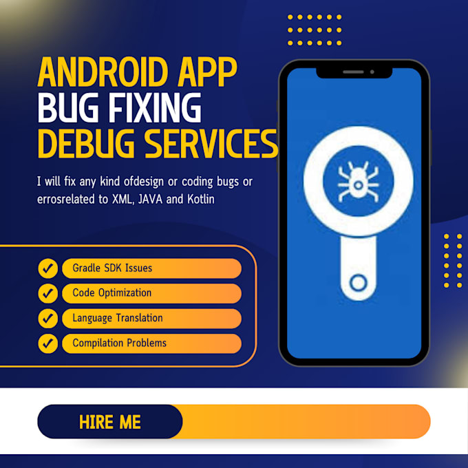 Fix bugs and debug android apps in android studio by Zaib_khan97 | Fiverr