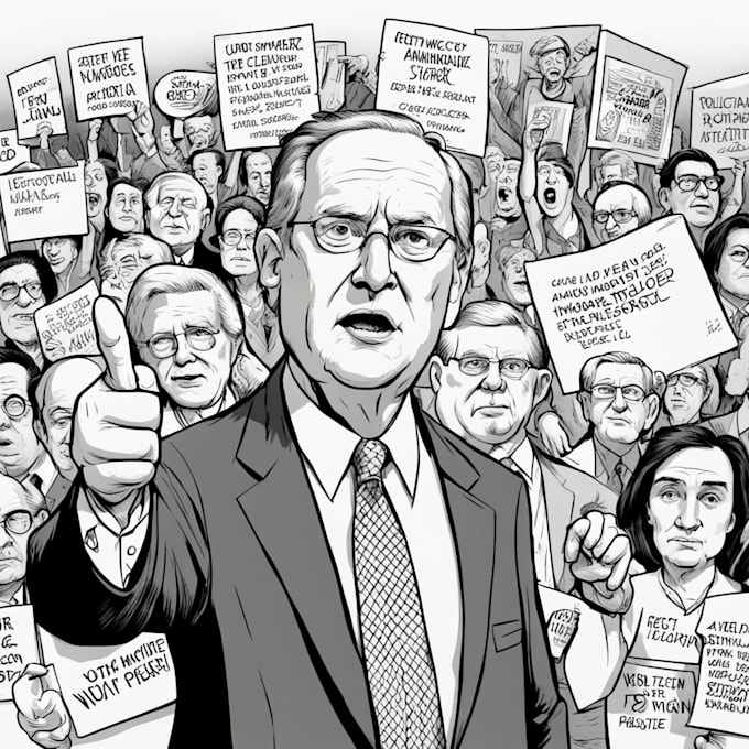 Create political and editorial cartoon by Upendlman | Fiverr