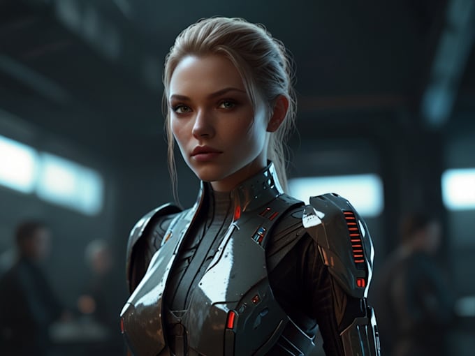 Do unique sci fi character and sci fi art by Lihanvries | Fiverr