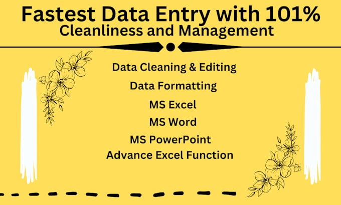 Do anything related to fastest data entry in a day by Avantika_excel ...