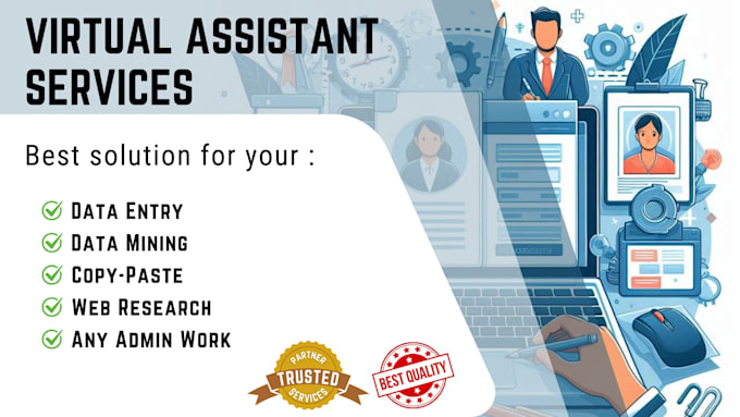 Be your virtual assistant for data entry, typing, copy paste and data ...