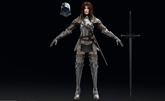 3d realistic metahuman game character, stylized 3d model for ue5, dnd,npc vtuber by Fawamoney ...