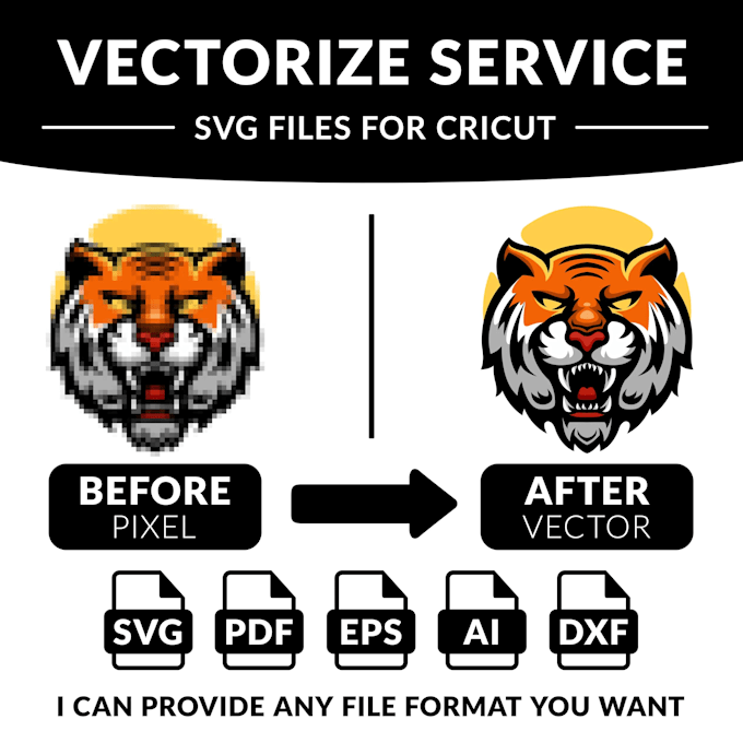 Convert graphics to vector files by Arteesdigital | Fiverr