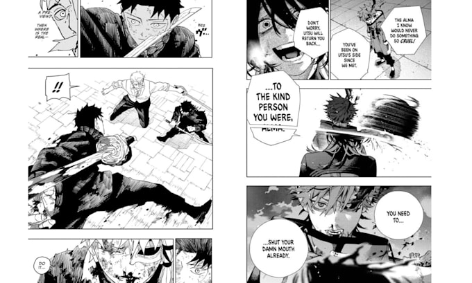 Draw anime manga panel manga storyboard comic strip manga page comic ...