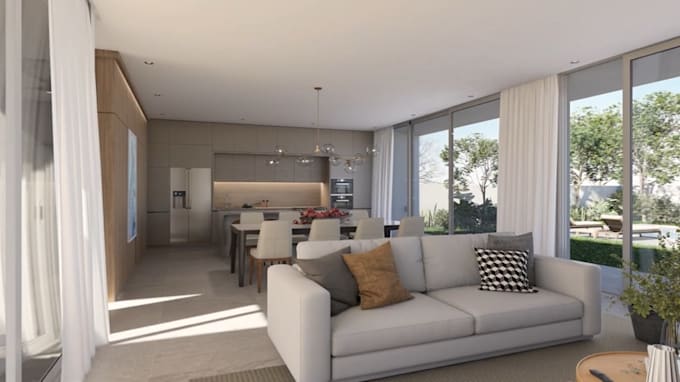 Sea su modelador 3d y haga un recorrido arquitectónico para diseño de ...