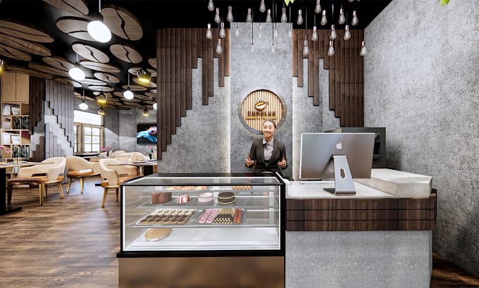 Do restaurant, cafe, retail stores interior design and rendering by ...