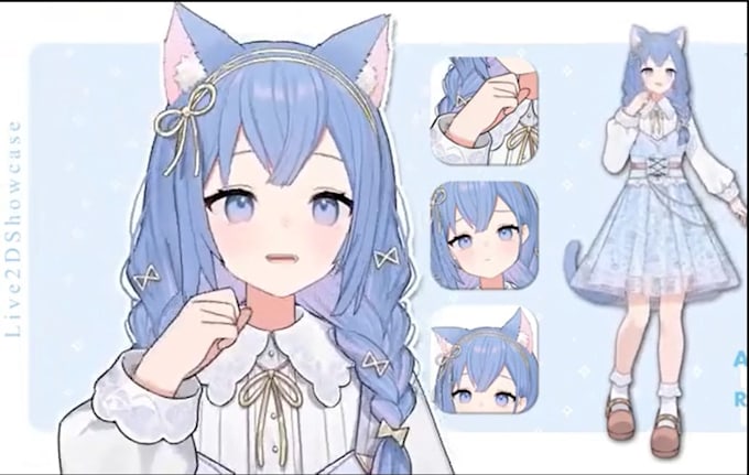 Draw and rig your 2d vtuber model, live 2d vtuber model, 2d anime by ...