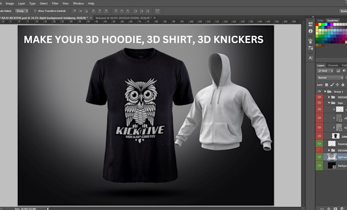 Design 2d, 3d hoodie, knickers, underwear, clothing pattern illustrator ...