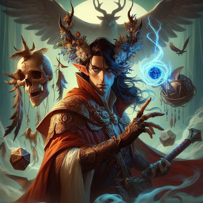 Create your dnd character art or fantasy character art by Gazeeze | Fiverr