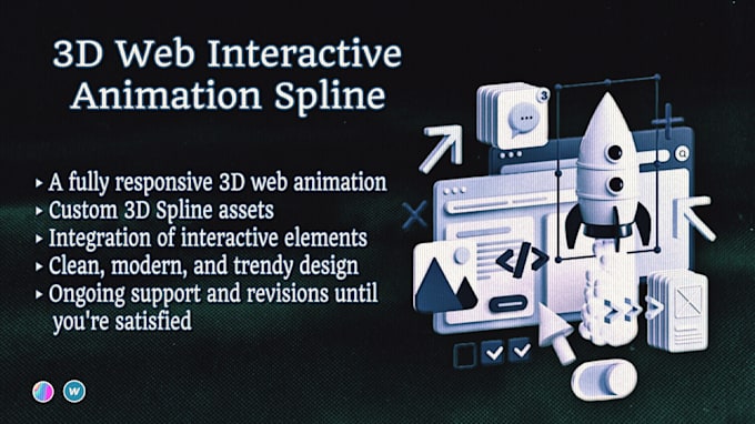 Build an animated 3d website design using spline by Marwanveski | Fiverr
