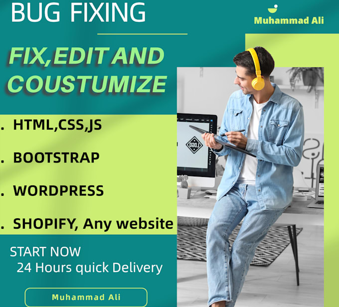Fix wordpress and html website expert in html and css bug fix by M_ali_balti | Fiverr