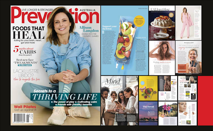 Magazine design, catalog, booklet, newsletter, magazine layout, flyer ...