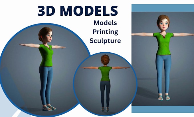 Create 3d models, characters and sculptures for 3d printing, 3d ...