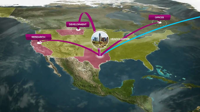 Do stunning 3d map animation, google map, 3d travel map, isometric 3d ...