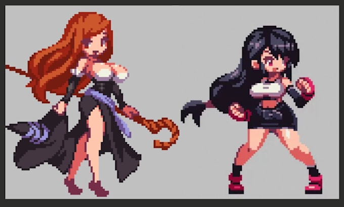 Faire un personnage ou un élément artistique 8 bits, une feuille de ...