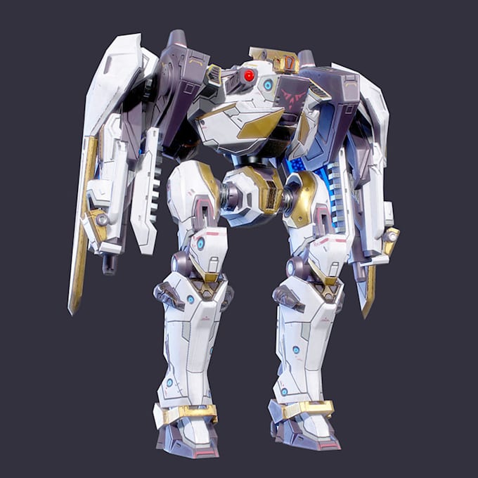 Draw a mecha and robot reference sheet in anime style by Clutsecta | Fiverr