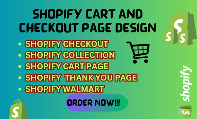 Customize, design shopify cart page and checkout, thank you page by ...