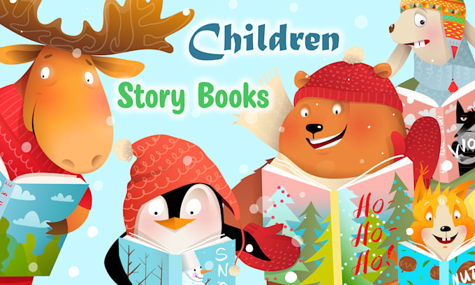 Draw colorful children storybook illustrations and cover by Hinababar9 ...