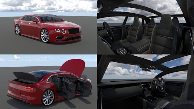 Make a roblox car detailed, roblox vehicles, train, ship, with interior ...