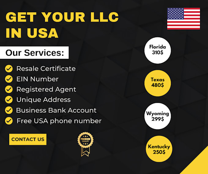 Register us llc and ein for non residents by Arsalfba | Fiverr