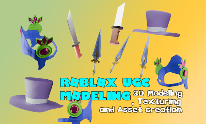 Design high quality custom roblox ugc accessories with enhanced 3d ...