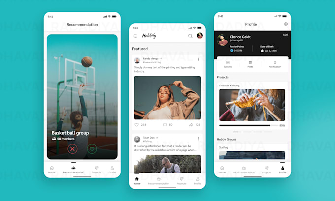Design premium mobile application ui ux design in figma by Dhavalradadiya | Fiverr