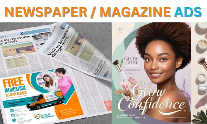Create a professional print ads for newspapers and magazines by ...