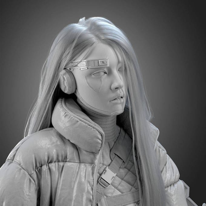 Make 3d human model, texture stylized anime, rig3d, spline3d in blender ...