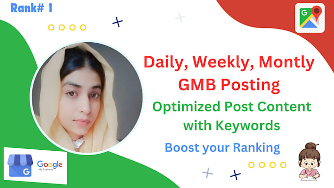Write monthly gmb posts or gbp posts with geotag images by Kokabshaheen ...