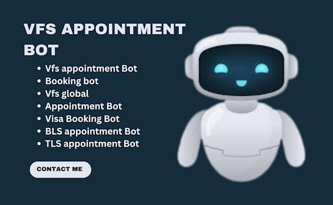 Develop custom vfs bot vfs appointment bot vfs tls bls booking bot by Peter_flutter09 | Fiverr
