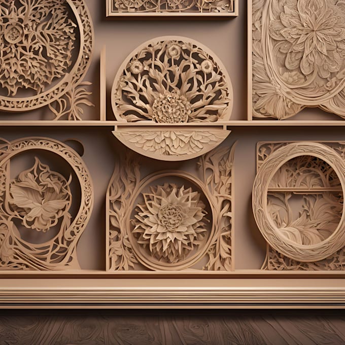 Sculpt 3d furniture design dxf svg for cnc laser cutting 3d bas relief ...