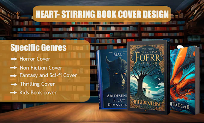 Design heart stirring book covers with 3d mockup by Hareemcreati515 ...