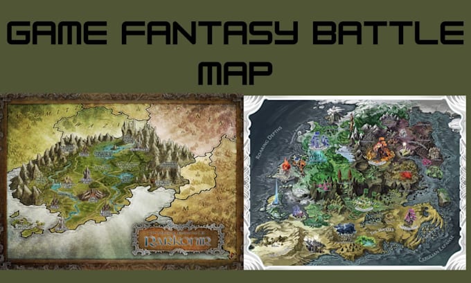 Do battle map, world map, dnd, rpg game map, top down map, table map by ...