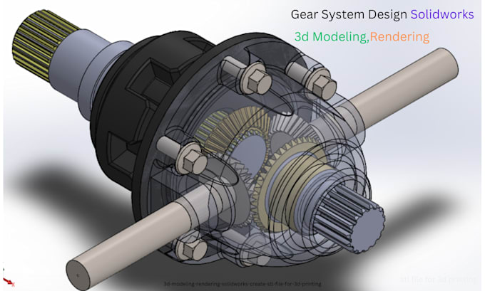 3d modeling 3d rendering solidworks stl file for 3d printing by Engr ...