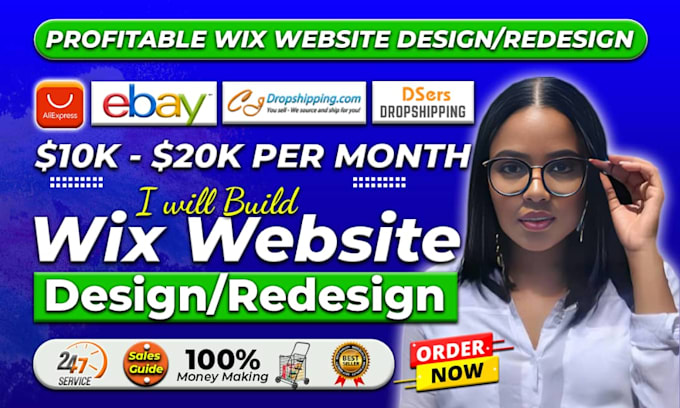 Do wix website design, wix website redesign, wix redesign or wix landing page by Amelia1282 | Fiverr