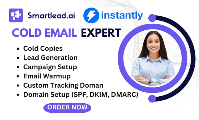 Setup smartlead, instantly ai for cold email outreach marketing and email warmup by Anita_tia ...