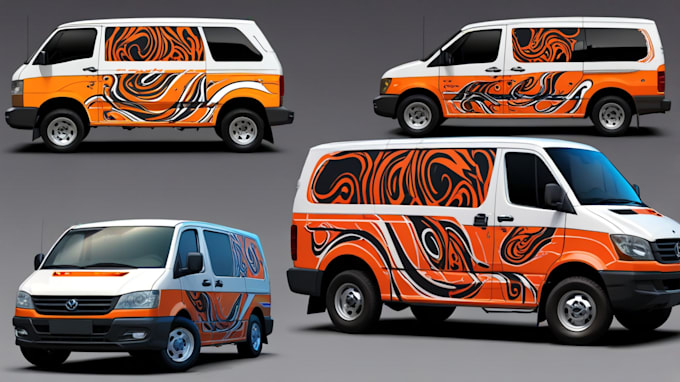 Do eye catching vehicle wrap, creative van wrap, car wrap by Reminsimon | Fiverr