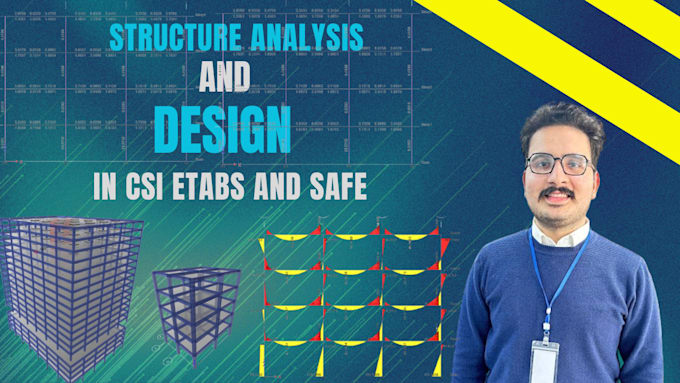 Do structure analysis and design using etabs and safe by Moazamahmad10 ...