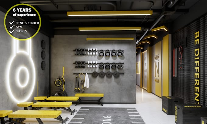 Do modern fitness center sports complex gym interior design by ...