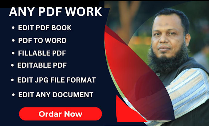 Editable fill able pdf format and convert to any pdf format by Rshahin1983 | Fiverr